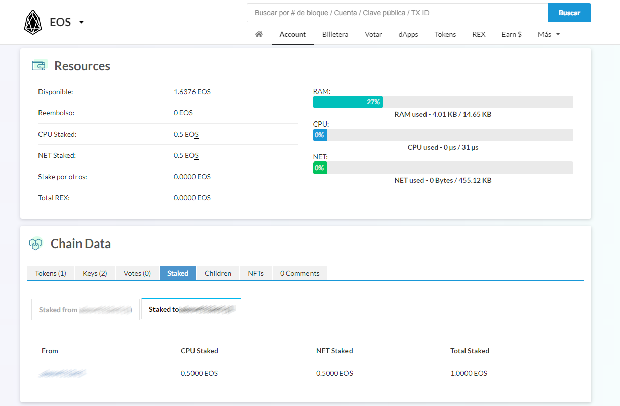 RAM CPU y NET los recursos básicos para que funcione la “blockchain” EOS