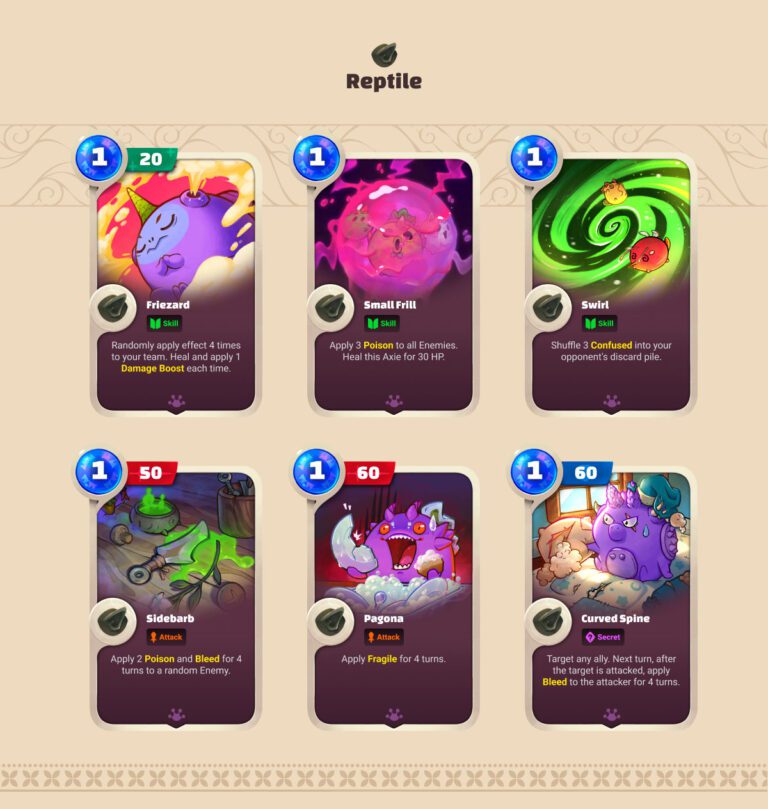 Axie Infinity mostró las cartas de la nueva versión Origin