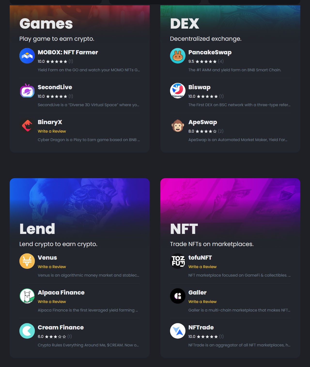 Detecta aplicaciones buenas con DappBay de BNB Chain