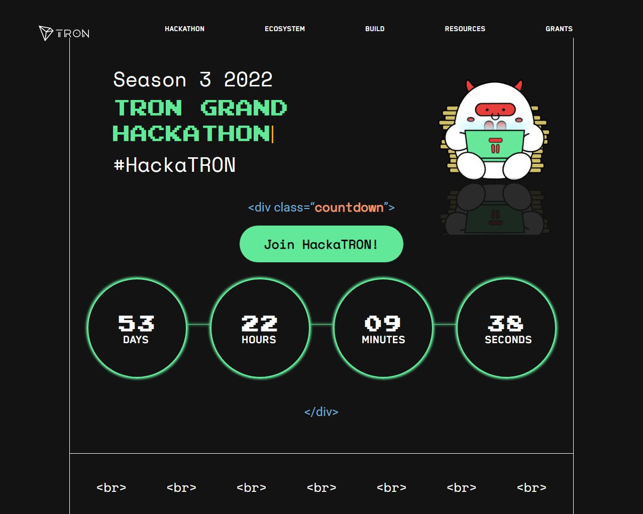 TRON DAO anunció $1,2 millones en premios para Gran Hackathon