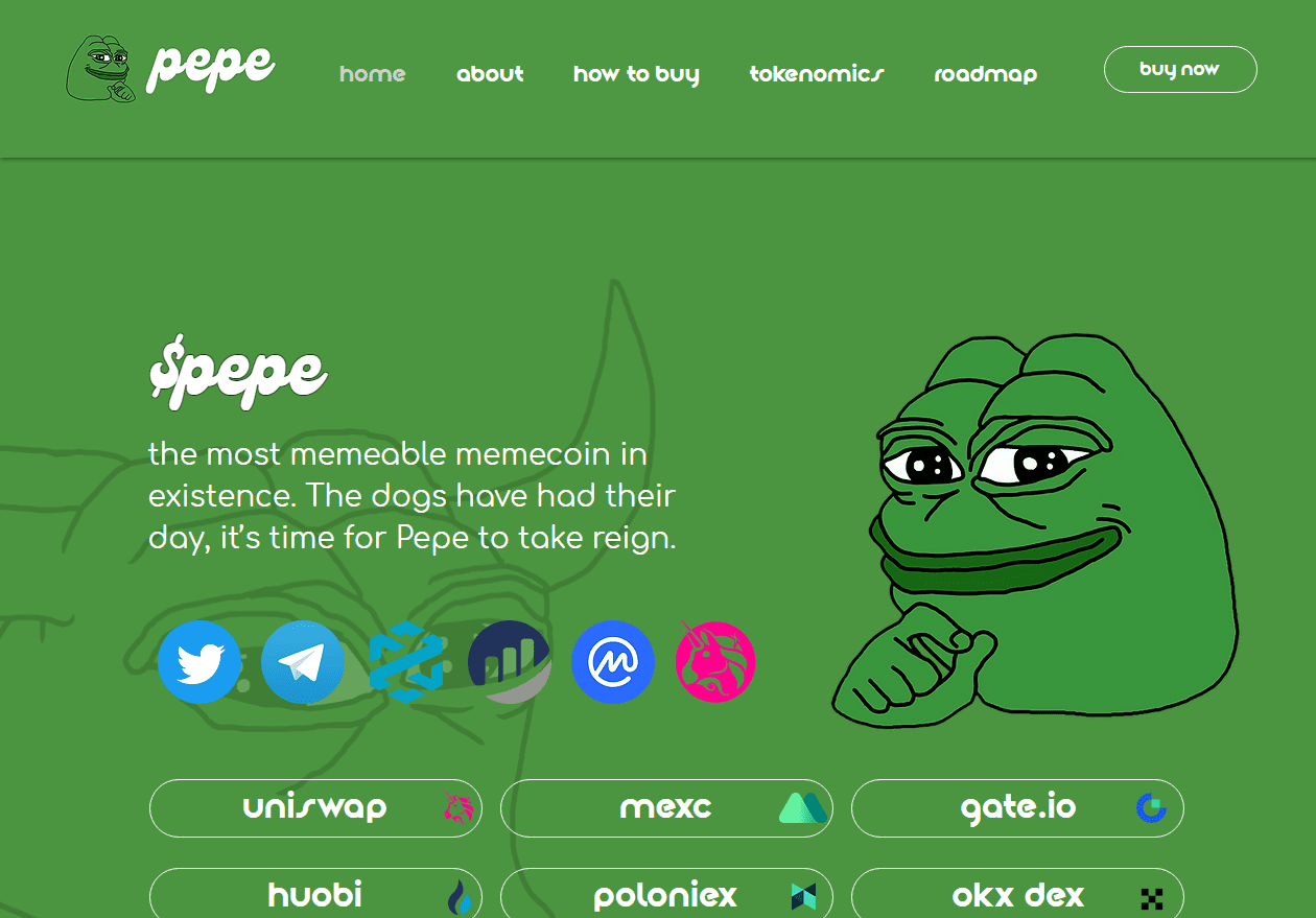 De qué se trata la memecoin PEPE
