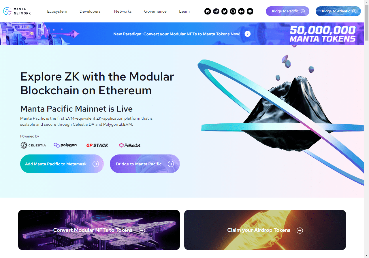 Manta Network, la nueva red ZK escalable arrancó con éxito